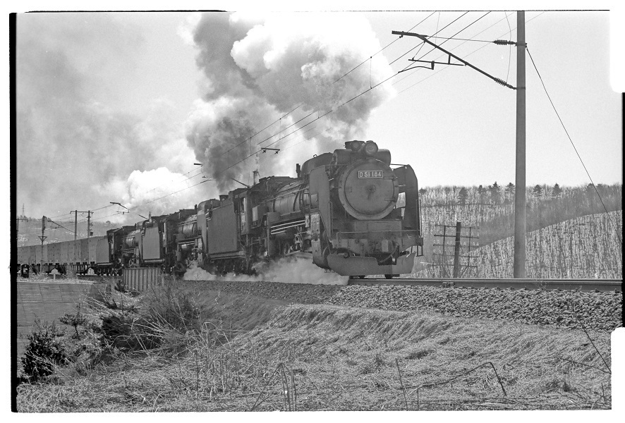 D51三重連（8mm動画も） 昭和43年3月東北鉄道撮影日記(3): 上荻野模型鉄道